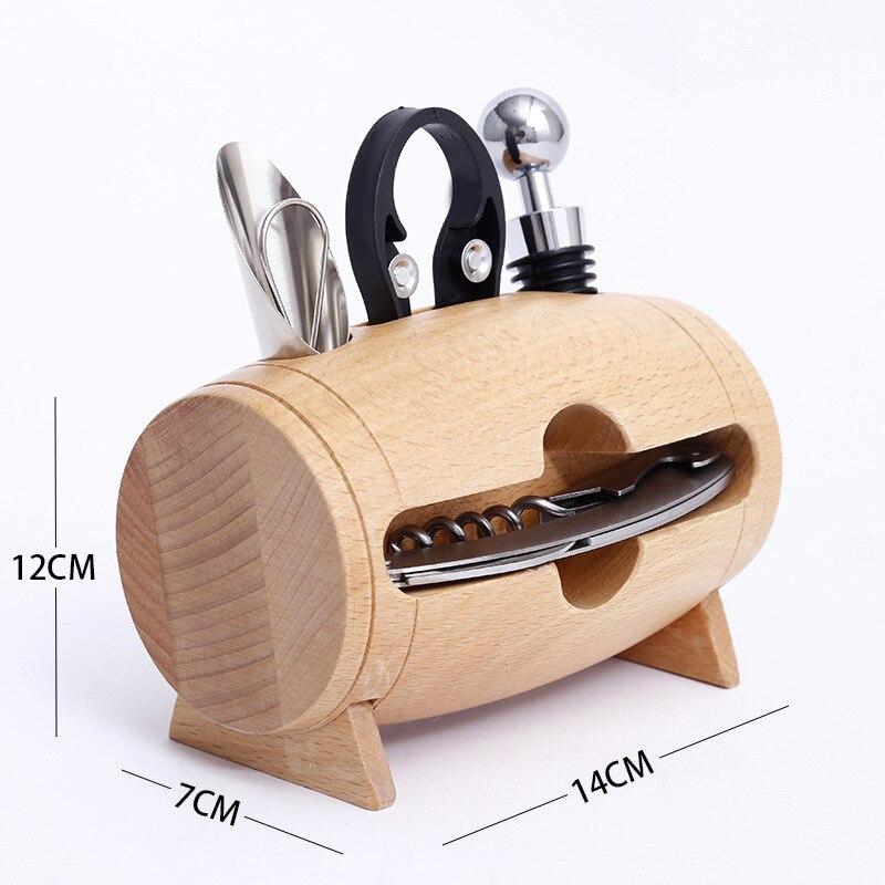 Wooden Barrel Wine Tools Set - Wine Is Life Store